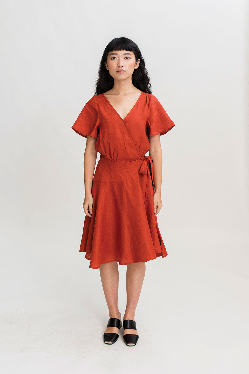 Women's Cross Over Front Dress – Hew Clothing