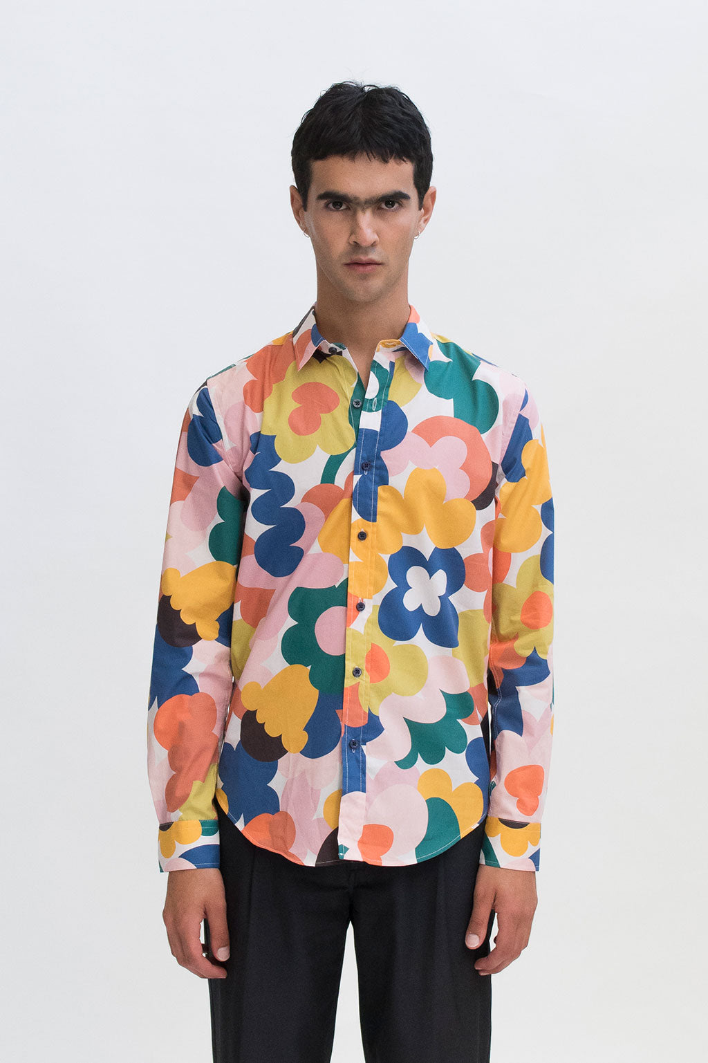 Long Sleeve Shirt in Flower Bomb Print – Hew Clothing